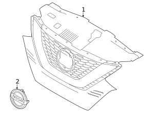 2020-2022 Nissan Rogue Sport Grille Assembly 62310-6MR0A | Nissan Parts ...