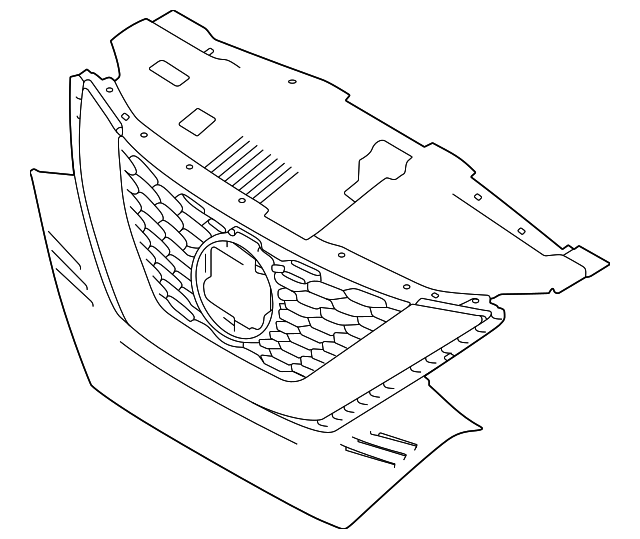 62310-6MR5A - Grille Assembly - 2020-2022 Nissan Rogue Sport | Nissan ...