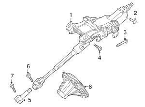 2013-2018 Ford C-Max Steering Column EV6Z-3C529-C | TascaParts.com