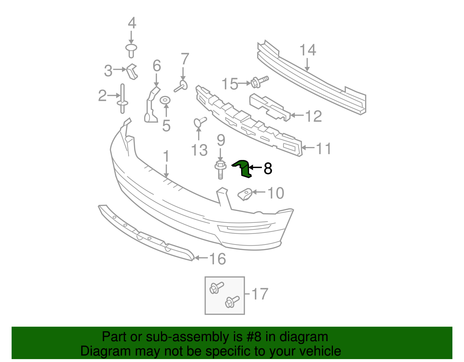 5R3Z-8B455-AB - High-Quality Support Bracket Bracket for 2005-2009 Ford ...