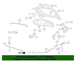 1993-2021 Volkswagen OEM NEW VW Volkswagen Support Rod Isolator ...