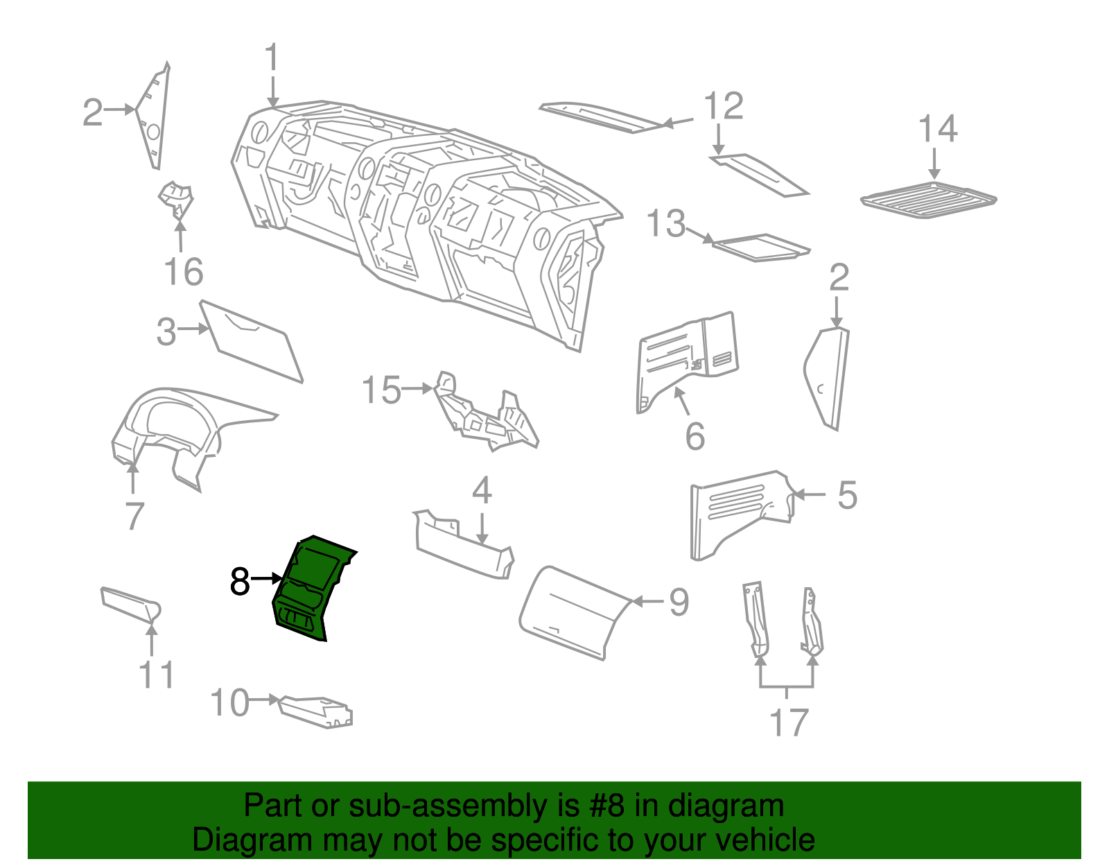 2004-2006 Ford F-150 OEM NEW 2004-2006 Ford F-150 Panel Assembly Center ...