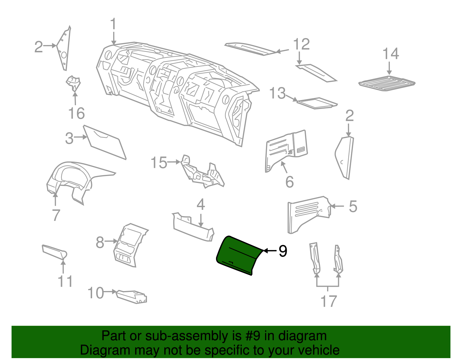 4L3Z-1504338-AAB - High-Quality Lower Trim Panel for 2004-2008 Ford F ...