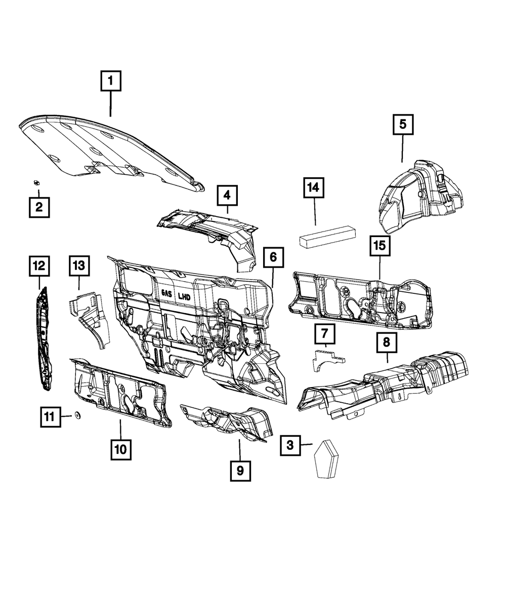 5023928AB - Dash Panel Silencer 2009-2020 Dodge Journey | AutoNation Parts