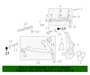 2019-2025 GM Lower Control Arm Nut 11549204 GM | GMPartsDirect.com