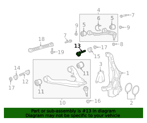 2019-2025 GM Lower Control Arm Bolt 11602556 GM | GMPartsDirect.com