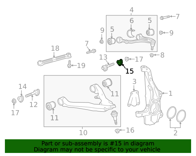 2019-2024 GM Lower Control Arm Cam 11602558 GM | GMPartsDirect.com