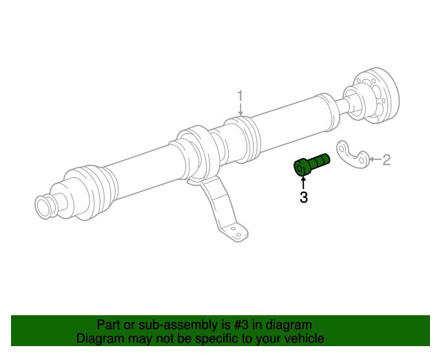 N-107-190-01 - Drive Shaft Assembly Bolt 2008-2023 Audi | Audi OEM Parts