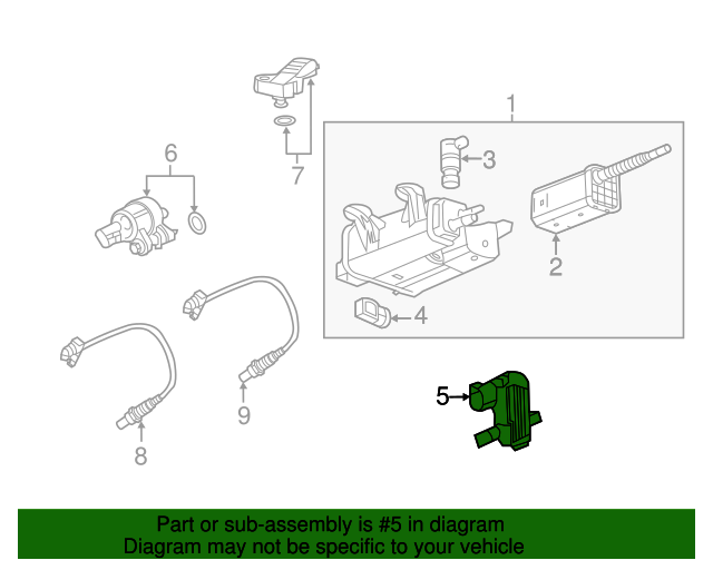 2010-2017 Chevrolet Sensor 13577429 | TascaParts.com