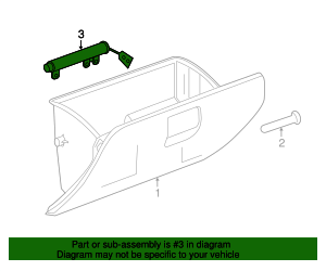 2015-2022 GM Instrument Panel Compartment Door Dampener 23238786 GM ...