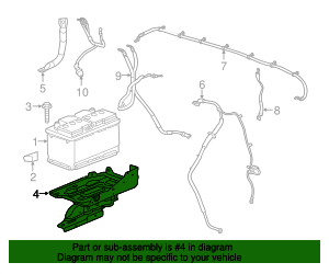 84129889 - Battery Tray 2017-2019 GM | AutoNationParts.com