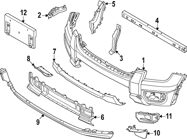 2024 Ford Ranger Lower Deflector N1WZ-17626-CA | OEM Parts Online