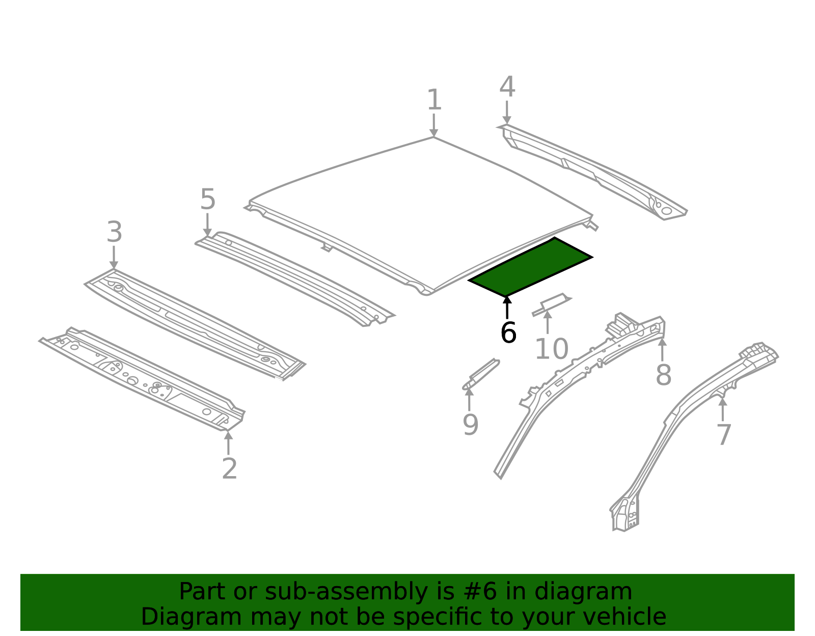17A-817-083 - High-Quality Roof Insulator for 2019-2025 Volkswagen ...