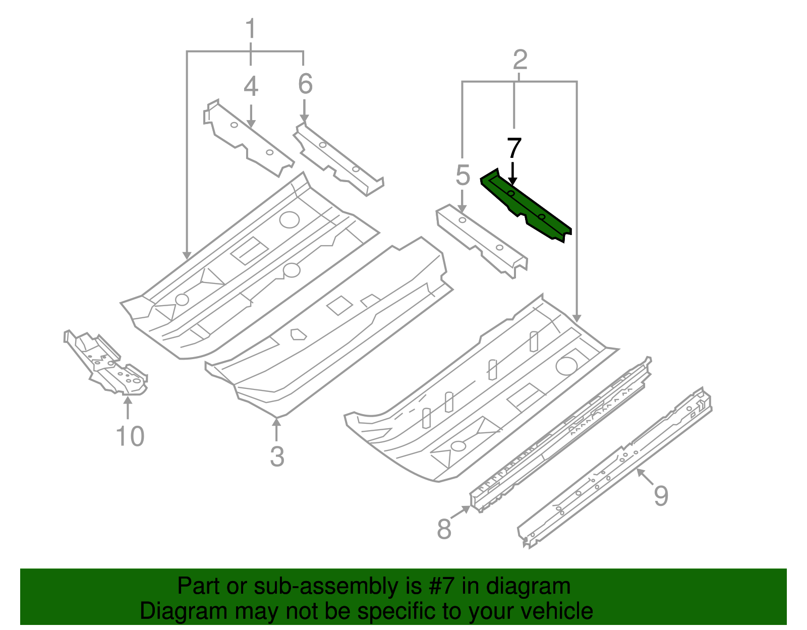 2013-2019 Nissan Sentra Rear Cross-Member G5431-4FUMA | Sullivan ...