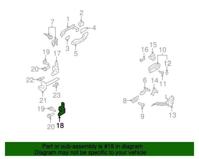 2007-2023 Hyundai Lower Hinge 79310-2H000 | OEM Parts Online