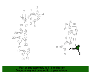 81320-2L030 - Lock Actuator 2009-2012 Hyundai Elantra | AutoNationParts.com