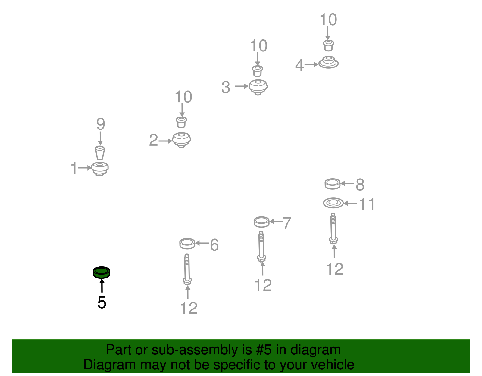 22778859 - Body Mount Front Lower Cushion 2015-2019 GM | Gateway Buick ...