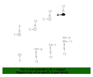 2009-2019 GM Upper Body Mount Cushion 25994881 GM | GMPartsDirect.com