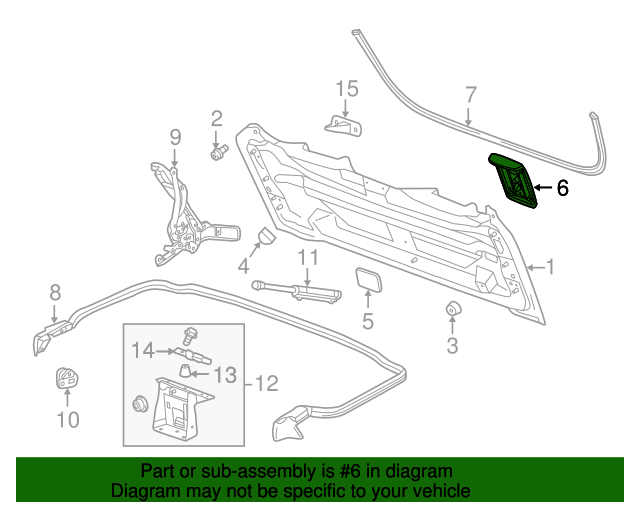 23119734 - Carbon Flash Metallic Folding Top Stowage Compartment Lid ...
