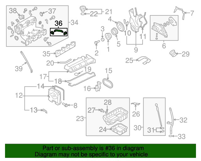 2007-2012 Hyundai Elantra Hose 26720-23310 | OEM Parts Online