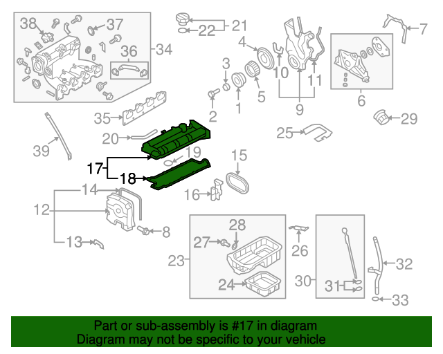 2007-2012 Hyundai Elantra Valve Cover 22410-23302 | OEM Parts Online
