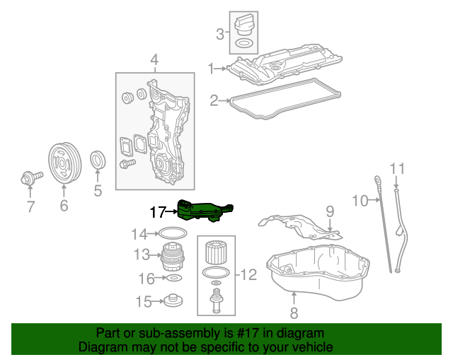 2009-2019 Toyota Engine Oil Pump Pickup Tube And Screen 15104-0V050 ...
