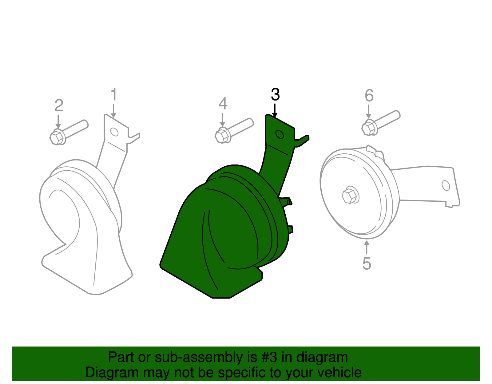 25610-1V80A - High-Quality High Note Horn for 2017-2024 Nissan Armada ...
