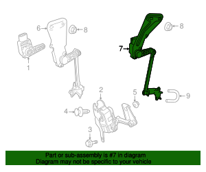 2010-2018 Mercedes-Benz Headlight Level Sensor 2129050403 ...
