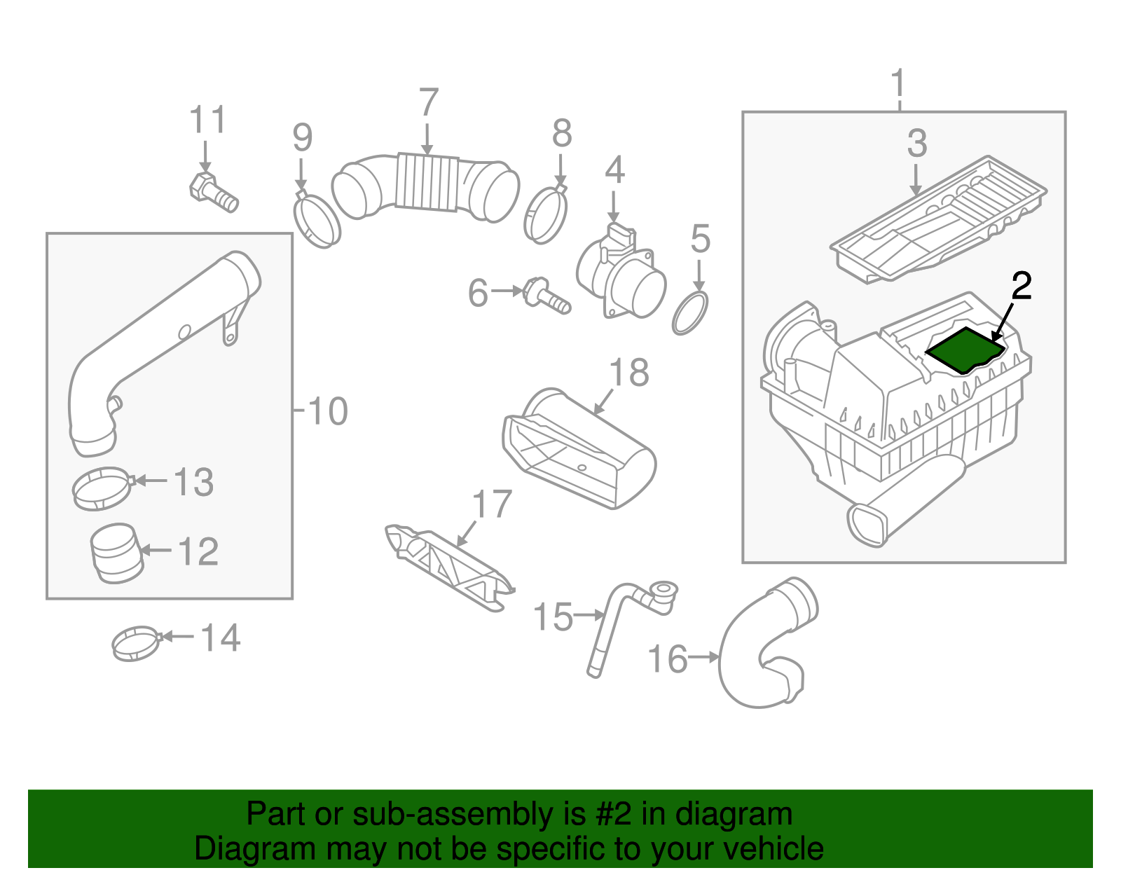 1K0-129-620-G - Air Filter 2008-2018 Audi | Audi OEM Parts