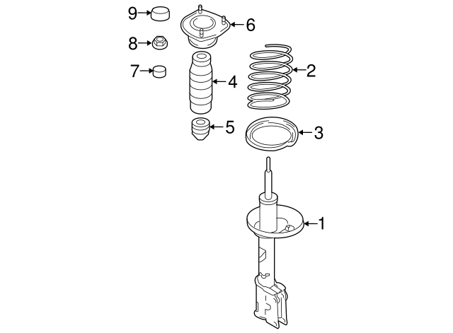 55330-2C100 - Coil Spring 2003-2008 Hyundai Tiburon | AutoNationParts.com