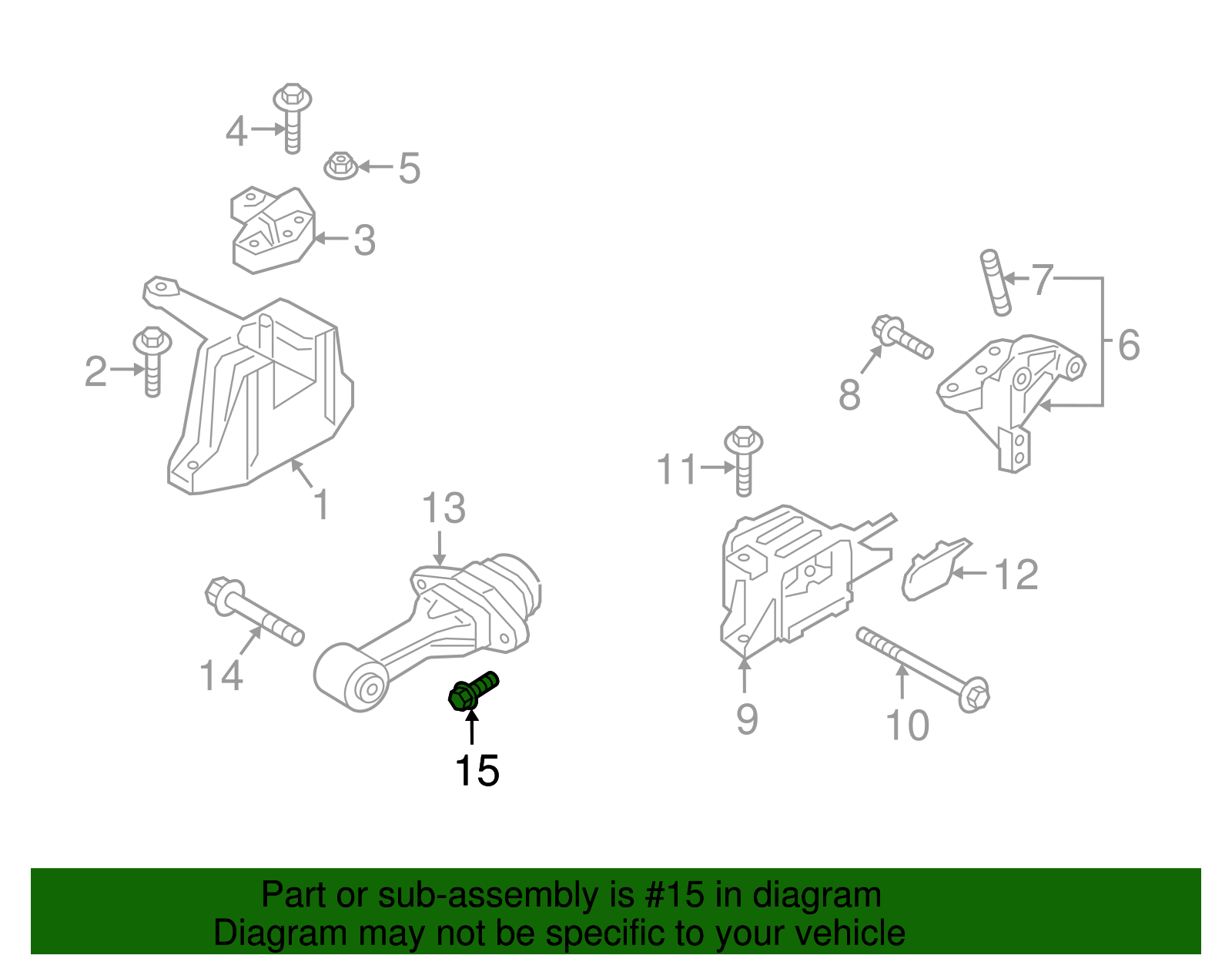 2001-2025 Kia OEM NEW 01-20 Kia Bolt-Flange Torque Arm Mount Bolt Left ...