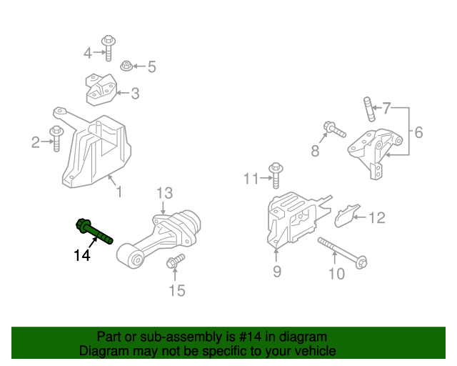 21920-A7000 - Torque Strut Bolt 2014-2021 Kia | Kia.Parts Store