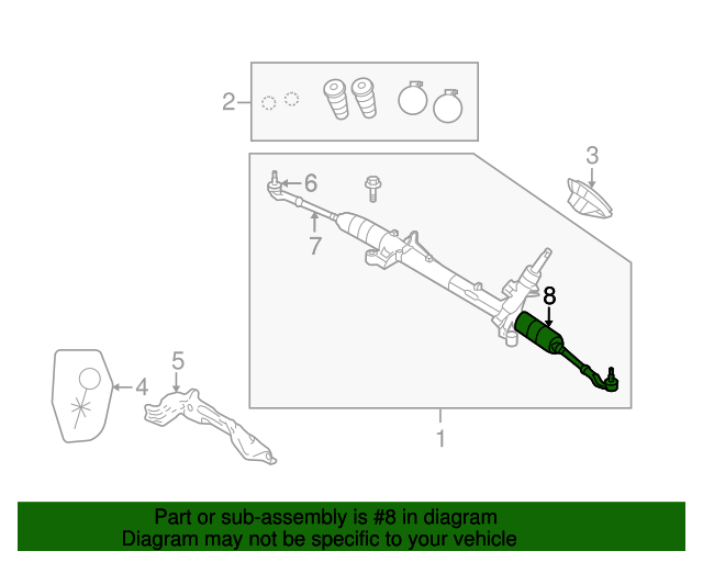 2004-2013 Volvo Rack and Pinion Bellows 30723085 | AutoNationParts.com