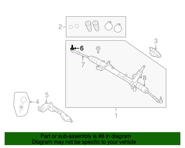 2004-2013 Volvo Outer Tie Rod 31201413 | OEM Parts Online
