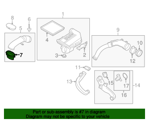 BMW OEM Intake Duct Lower Extension Part# 13-71-7-571-361 | Advantage ...