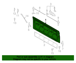 1995-2004 Toyota Tacoma Tail Gate 65700-04030 | OEM Parts Online