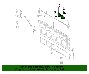 1995-2004 Toyota Tacoma Tailgate Handle 69090-35010 | Toyota Parts Center