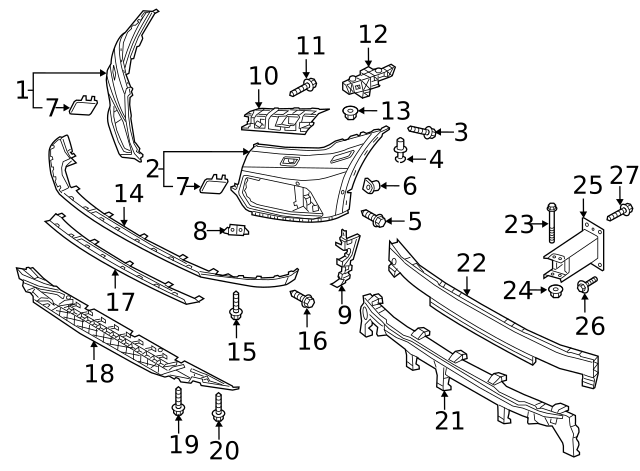 2018-2020 Audi Center Support 80A-807-095 | Audi USA Parts