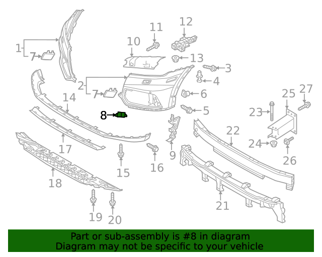 2018-2020 Audi Cap Bracket 80A-955-159 | Audi USA Parts