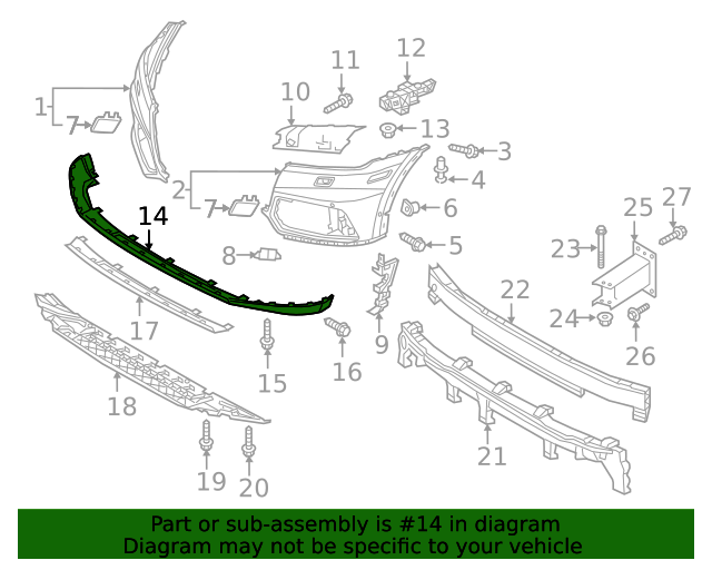 2018-2020 Audi Spoiler 80A-807-061-A-GRU | Audi USA Parts