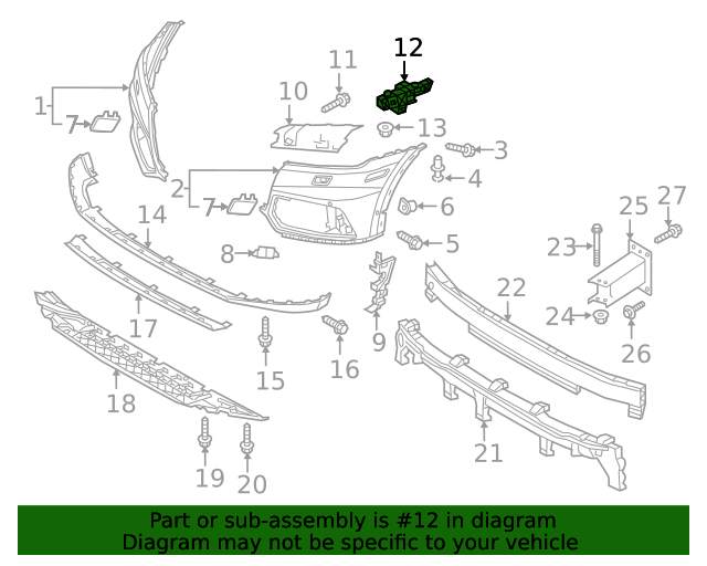 80A-807-283-A - Side Support 2018-2023 Audi | Audi OEM Parts