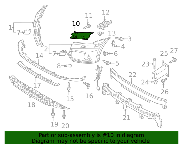 2018-2020 Audi Center Support 80A-807-095 | Audi USA Parts