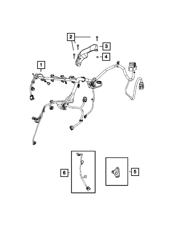 2014-2017 Jeep Engine Wiring 68195578AD | Mopar eStore