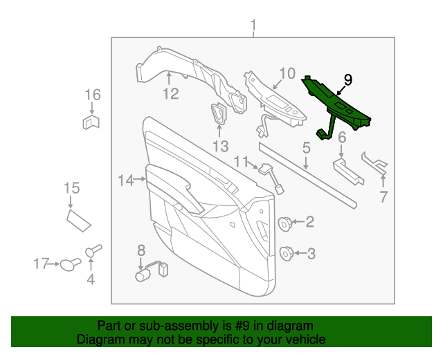 2007-2009 Hyundai Veracruz Window Switch 93575-3J210-WK | OEM Parts Online