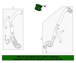2021-2023 Genesis Hose Assembly Inter-cooler Outlet 28273-3N100 ...