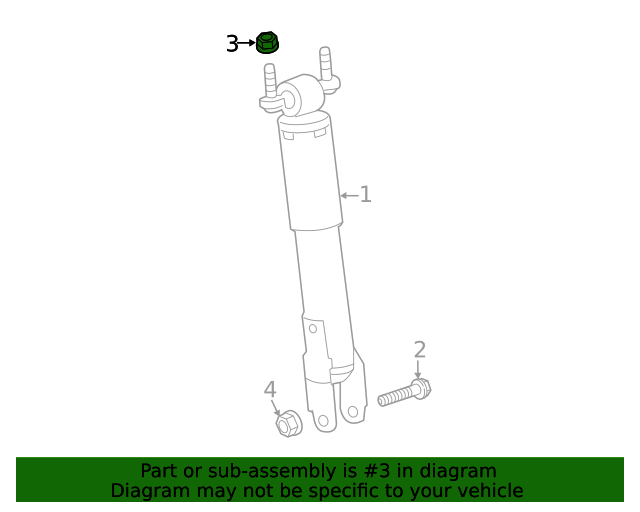2020-2024 GM Front Shock Absorber Nut 11549034 | OEM Parts Online