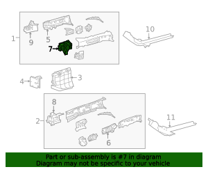 2019-2025 Lexus Rail Extension 57013-06021 | Lexus OEM Parts Online