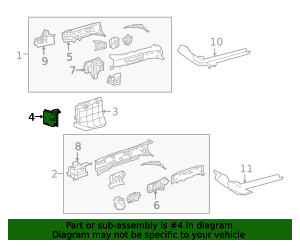 2019-2023 Lexus Frame Side Member Reinforcement 16691-0P020 ...