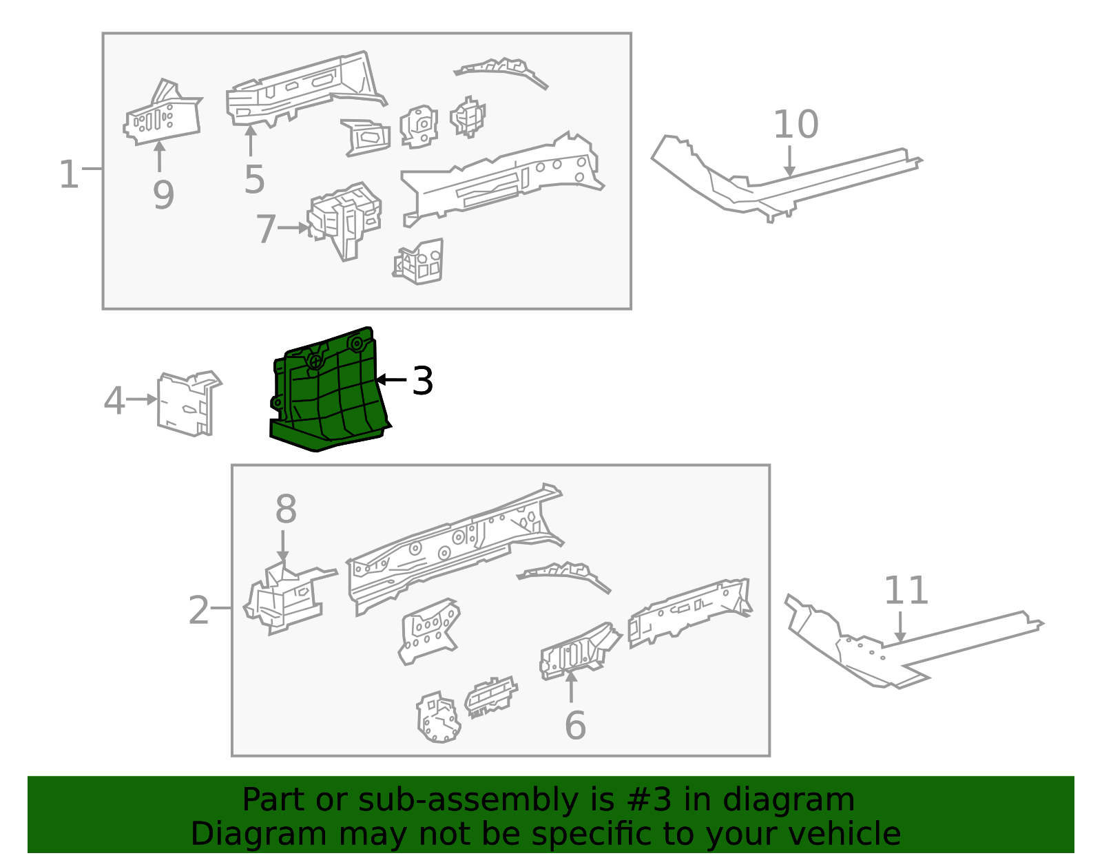 2019-2024 Lexus Rail Assembly Seal 53737-06130 | Discount Parts Monster