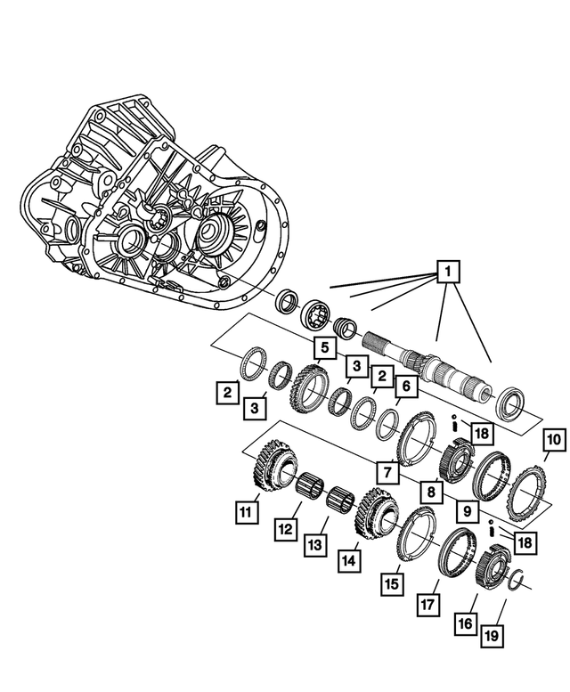 2003-2008 Chrysler PT Cruiser Synchronizer Stop Ring 5083806AB | Mopar ...